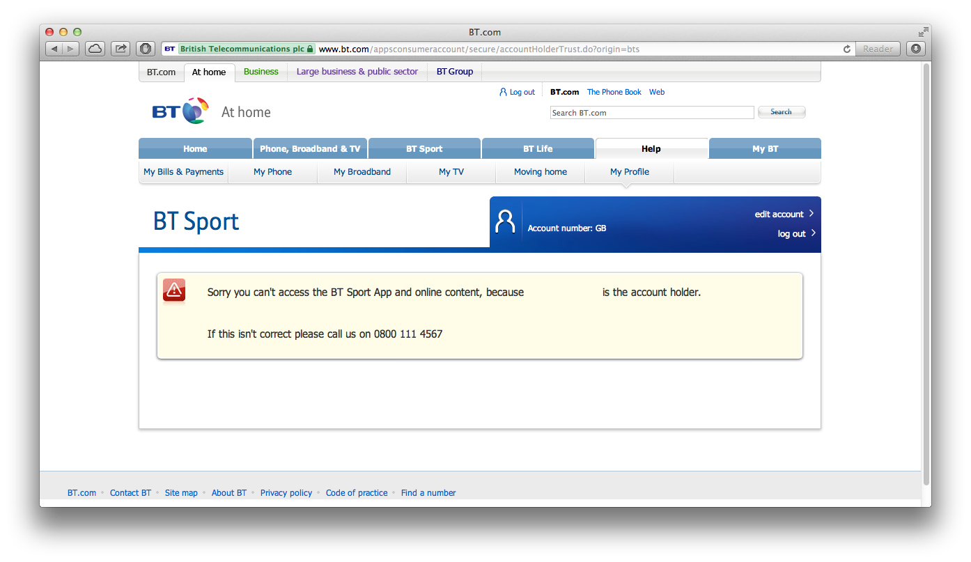 BT ID and Sport - BT Community