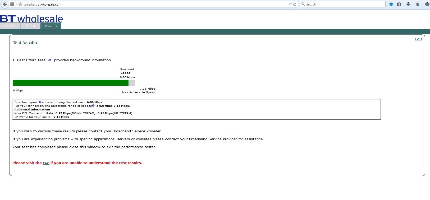 slow connection - BT Community