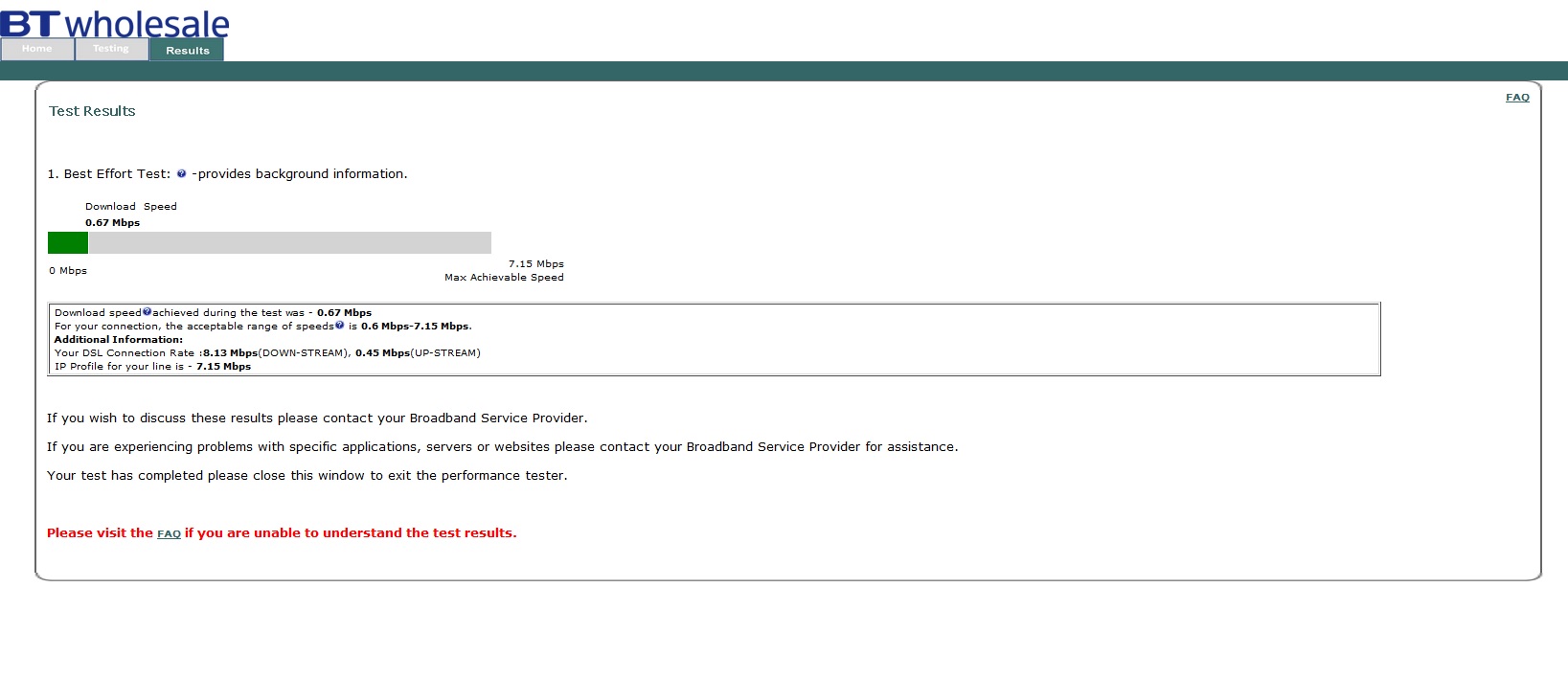 slow connection - BT Community