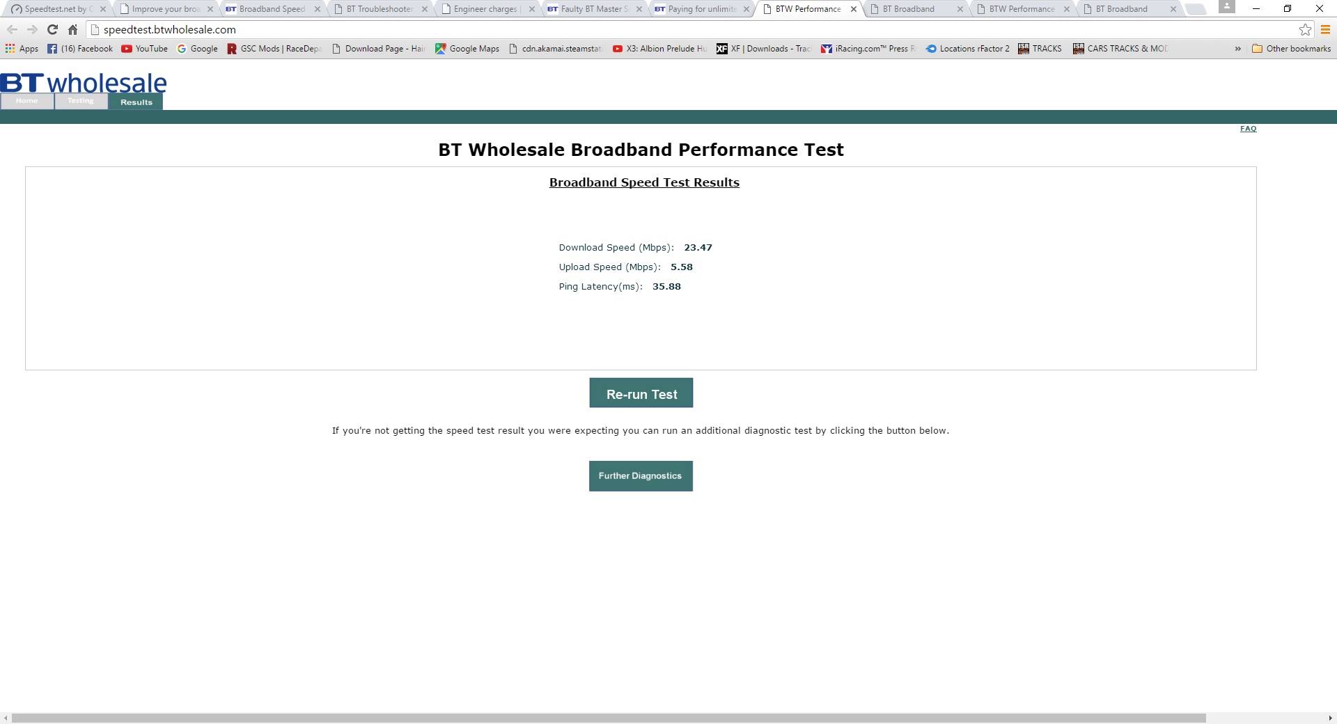 Paying for unlimited BT infinity 2 and getting spe... - BT Community
