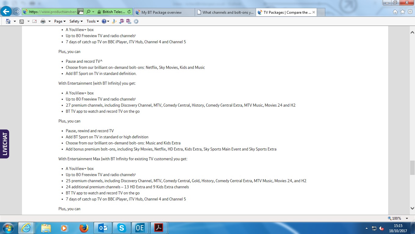 Solved: HD Extra channels - BT Community