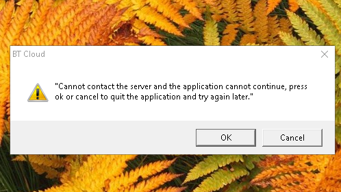 BT Cloud App won't connect - BT Community