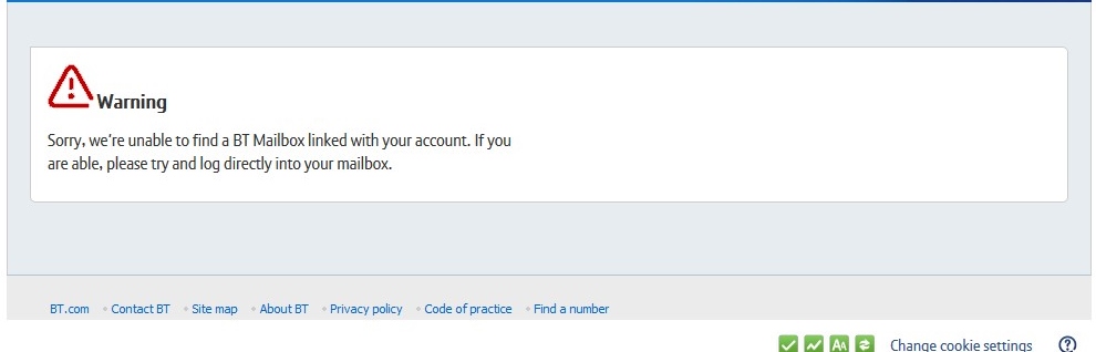 mybt email management error - BT Community