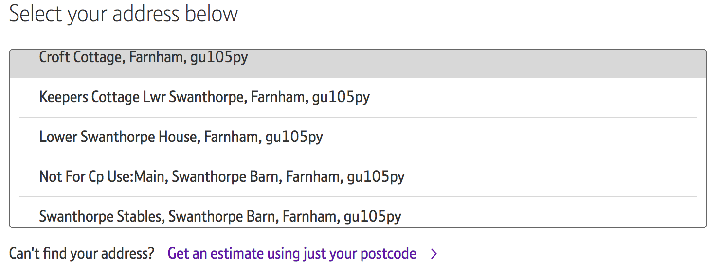 BT postcode lookup broken for my address - adding ... - BT Community