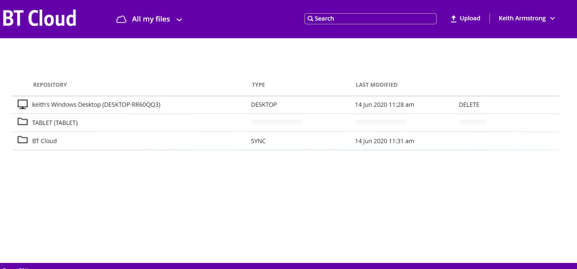 Delete synced item from all my files bt cloud - BT Community