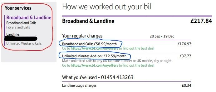 Problem trying to relate my bill to the current on... - BT Community