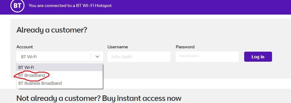 Unable to access BT WiFi hotspot - BT Community